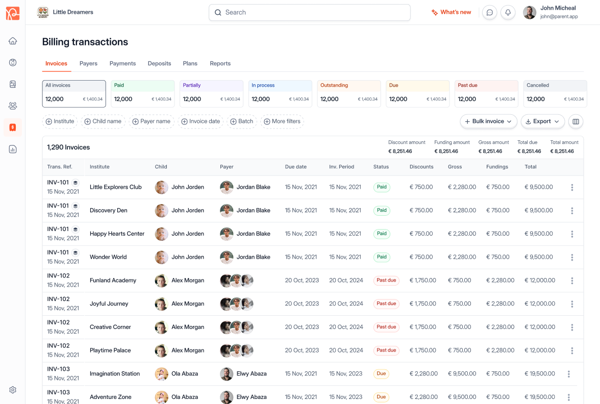 All-in-One Childcare Billing App & Software for Preschools